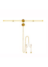 UPKO Double Bar Nipple Clamps and Clitoral Chain Set (Gold) – Avec ...
